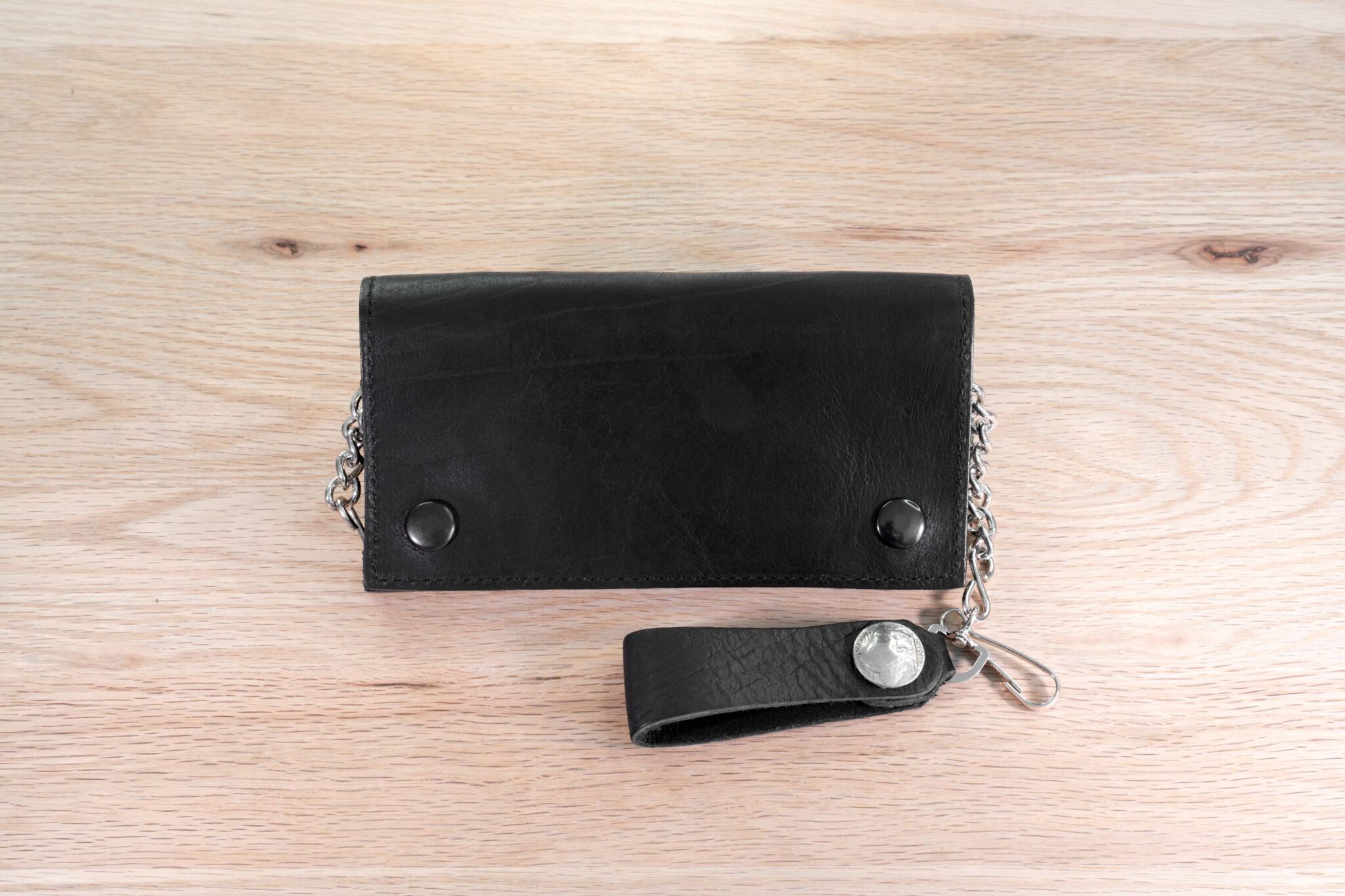 Leather Chain Wallet For Bikers | Buffalo Billfold Company