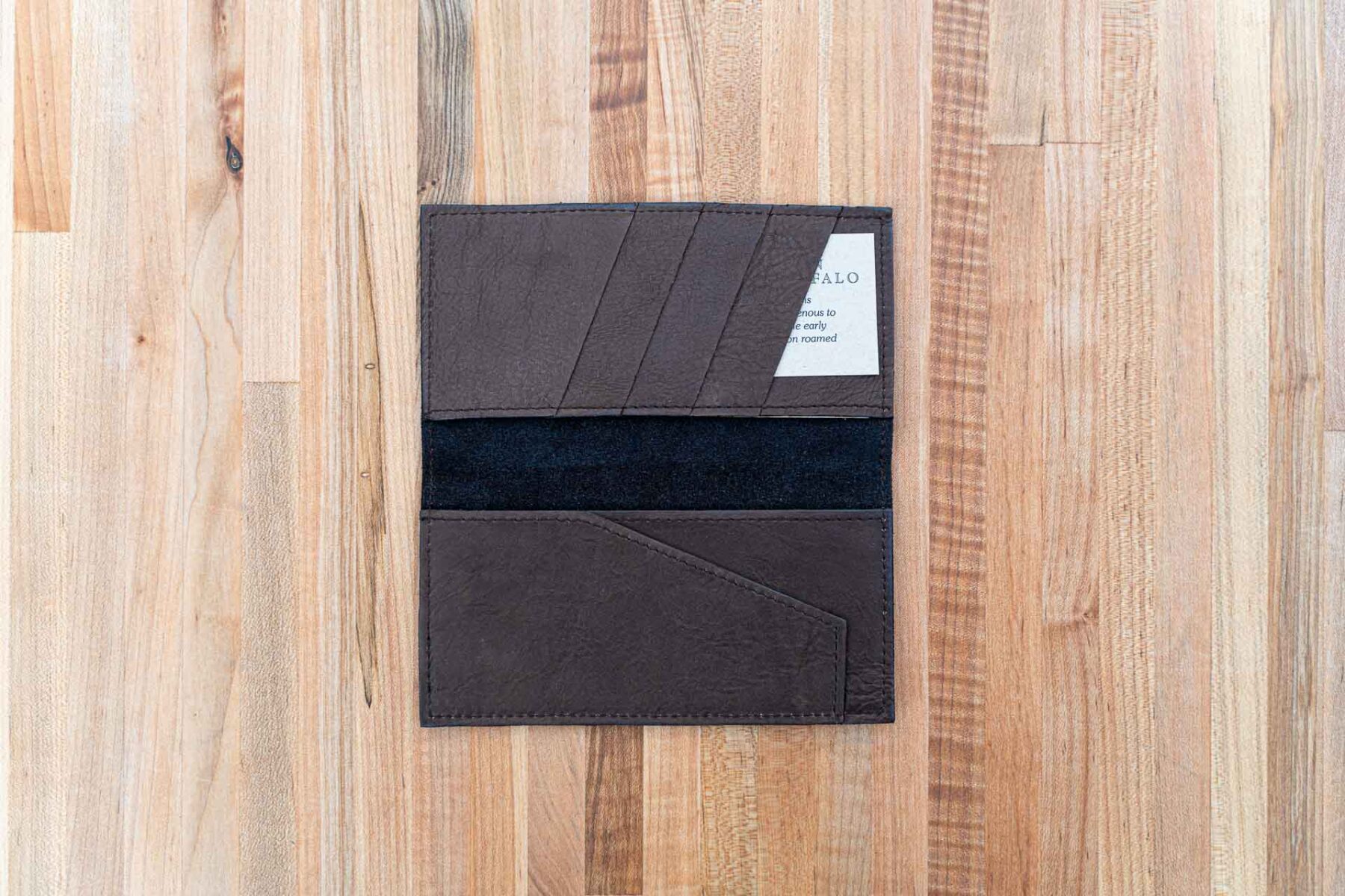 Leather Checkbook Wallet - Made In USA | Buffalo Billfold Company