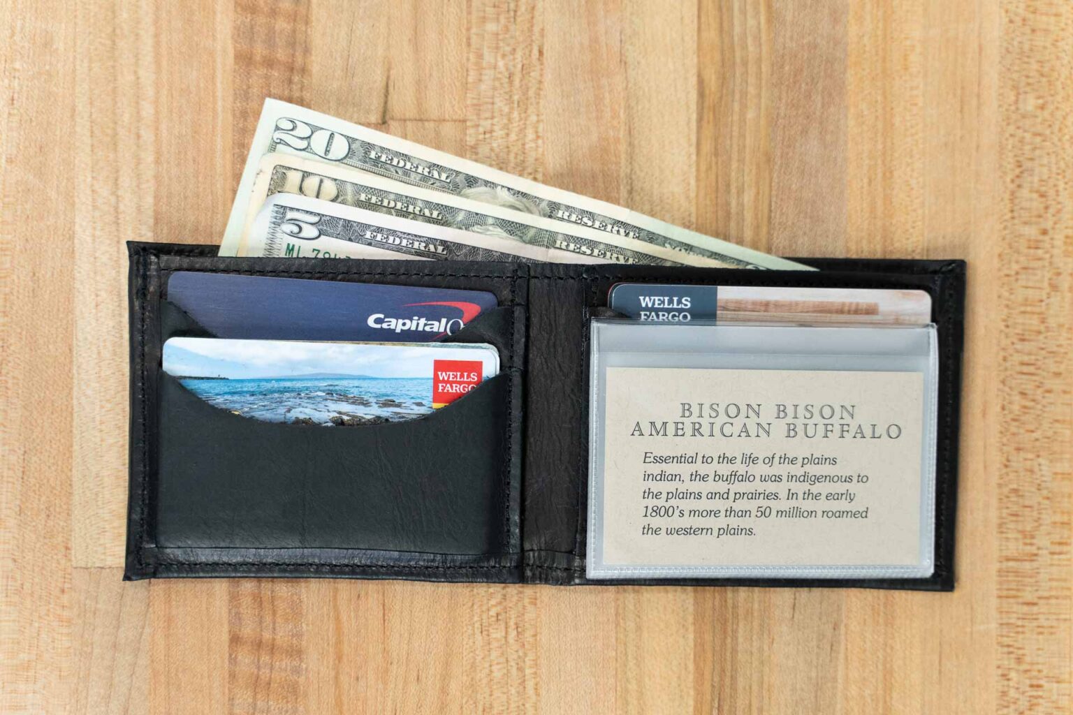 Mens Bifold Leather Wallet, Made In USA | Buffalo Billfold Company
