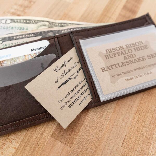 Buffalo Leather Wallets & Billfolds - Made In USA - Handmade Since 1972
