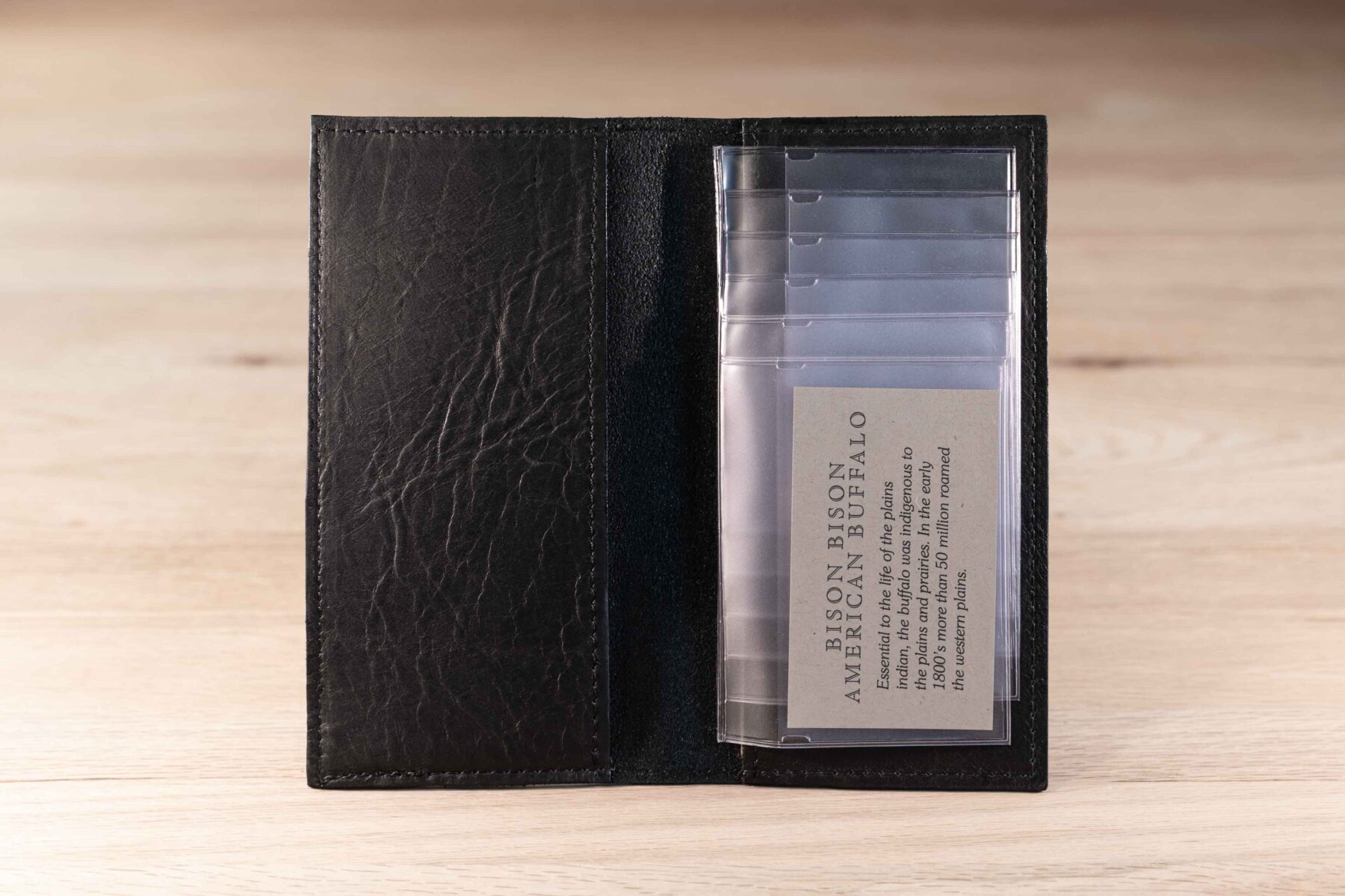 Handmade Buffalo Checkbook Cover With Nickel - Buffalo Billfold Company