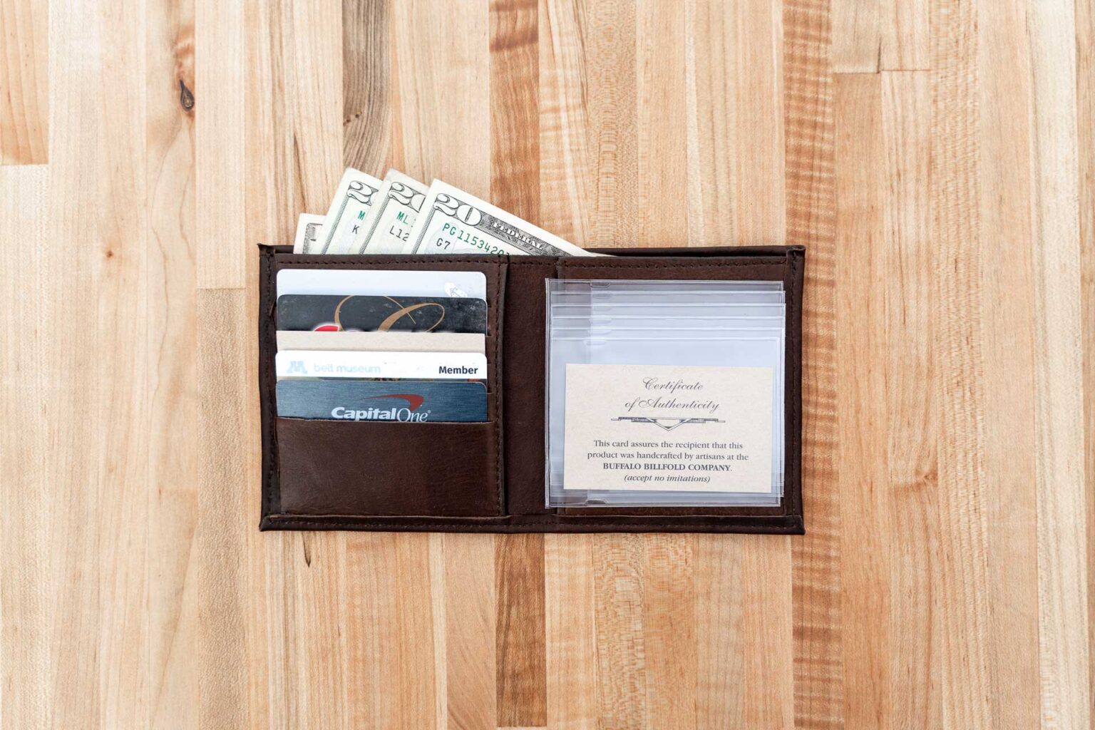 Hipster Leather Wallet - Made In USA | Buffalo Billfold Company