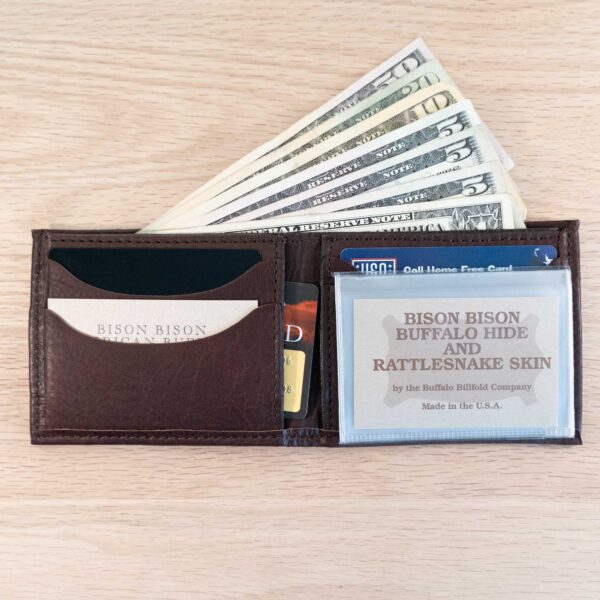 Buffalo Leather Wallets & Billfolds - Made In USA - Handmade Since 1972