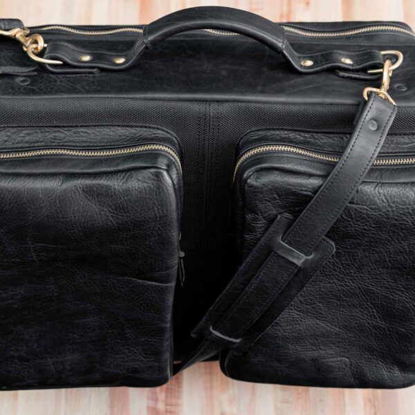 Leather Flight Bag – Handmade Full-Grain Bison Carry-On | Made In USA