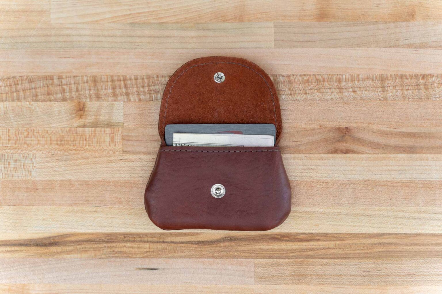 Mens Leather Coin Purse With Snap - Made In USA | Buffalo Billfold Co