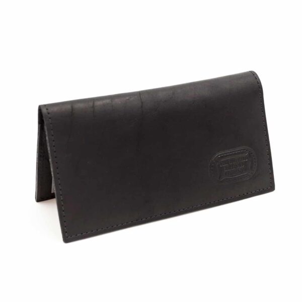 Checkbook Cover - Black Leather Checkbook Holder | Buffalo Billfold Co