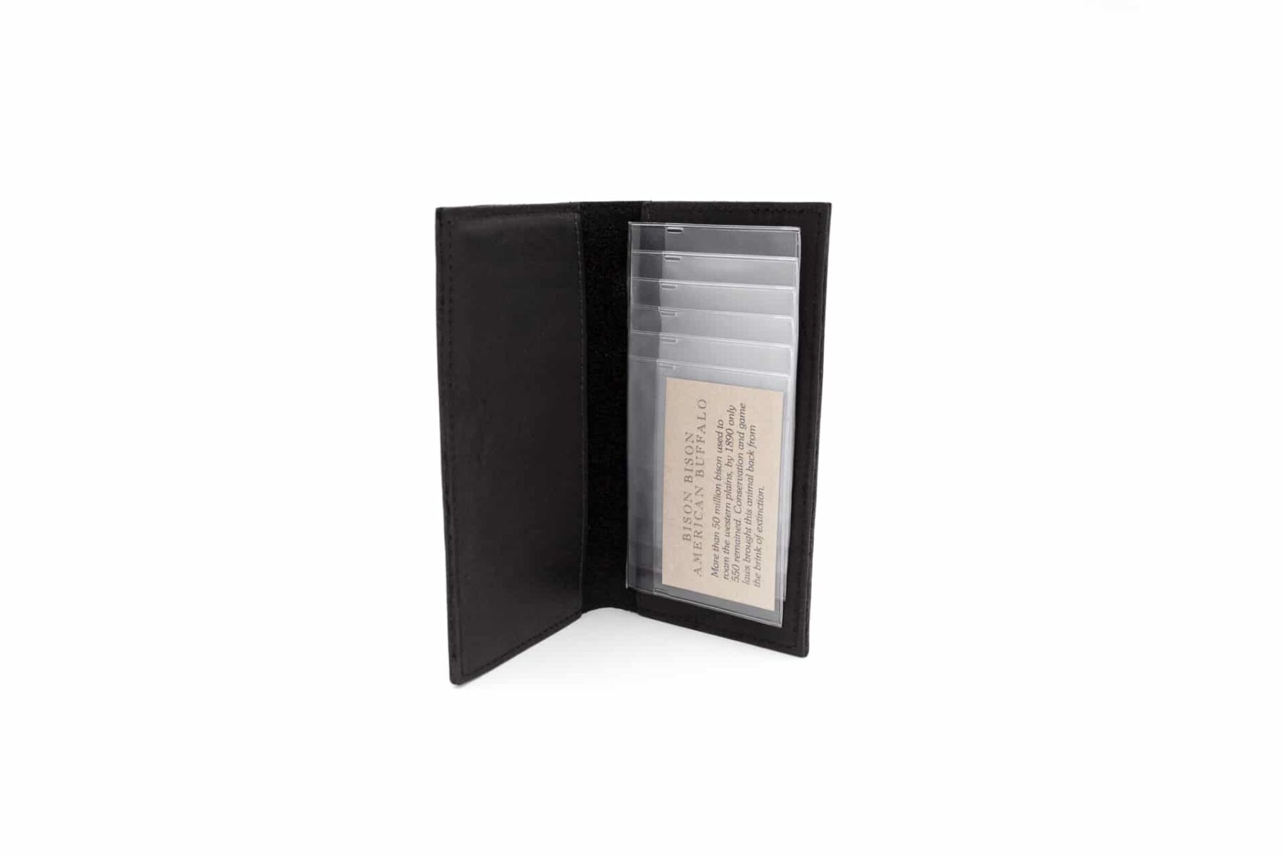 Checkbook Cover - Black Leather Checkbook Holder | Buffalo Billfold Co