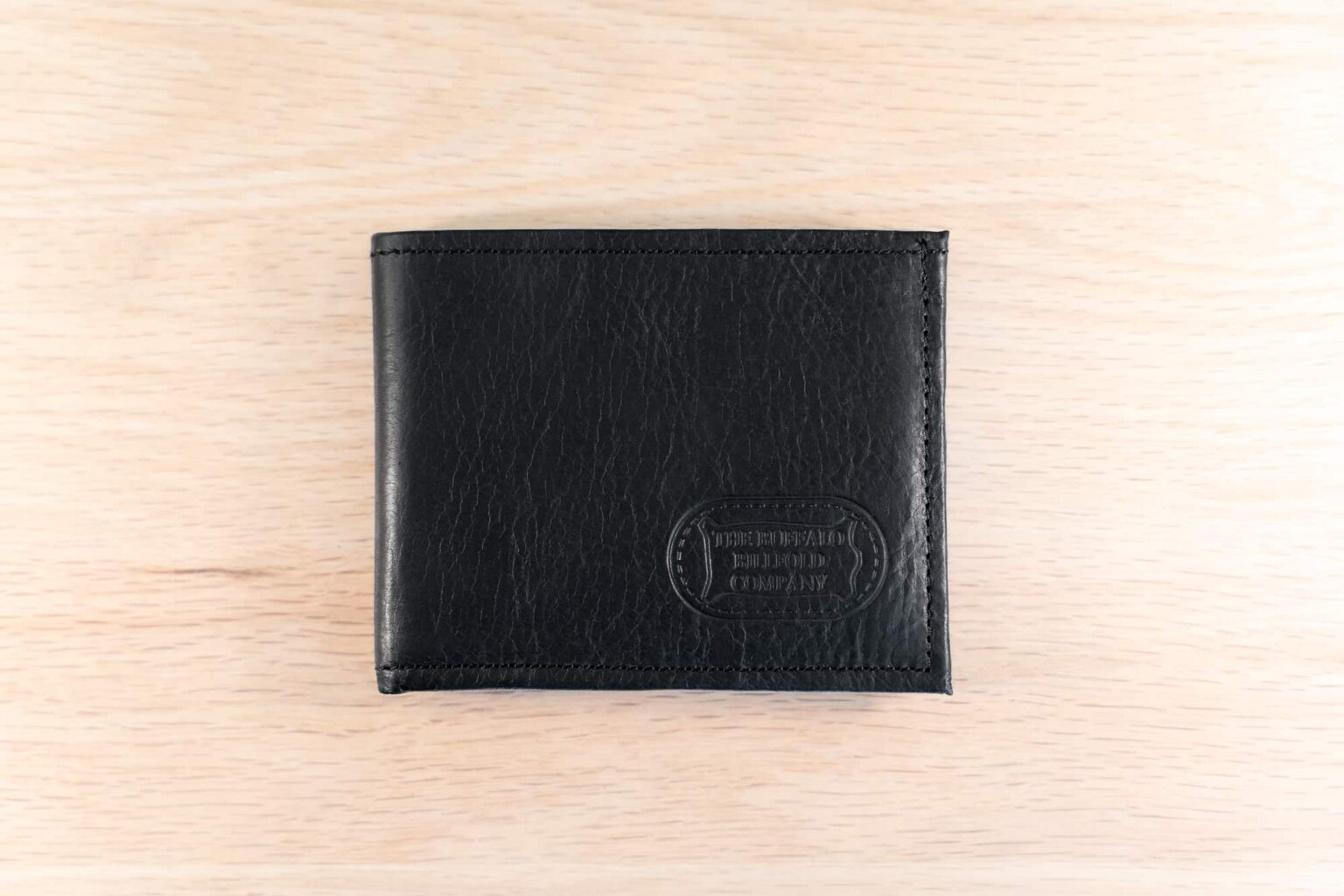 Buffalo Leather RFID Wallet - RFID Blocking Protection - Made In USA