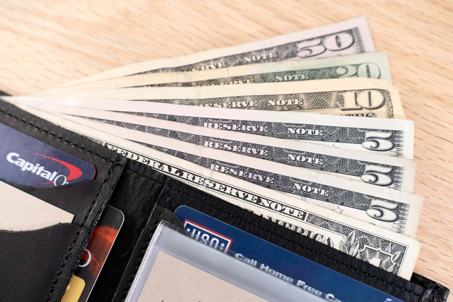 Buffalo Leather RFID Wallet - RFID Blocking Protection - Made In USA