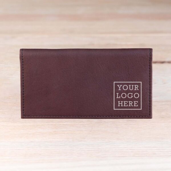 Leather Checkbook Cover With Custom Logo | Buffalo Billfold Company