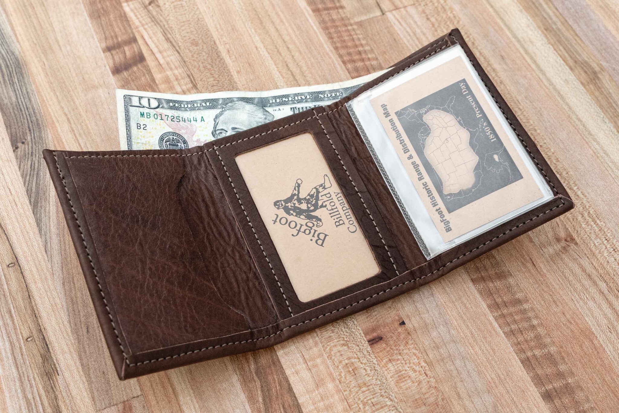 Bigfoot Leather Wallet - Trifold | Buffalo Billfold Company