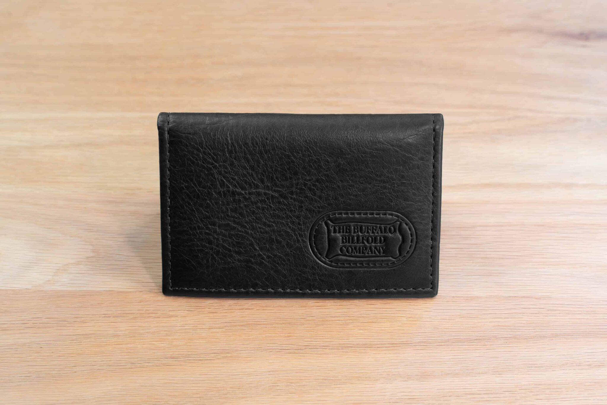 Bifold Leather Card Holder With ID Window | Buffalo Billfold Company