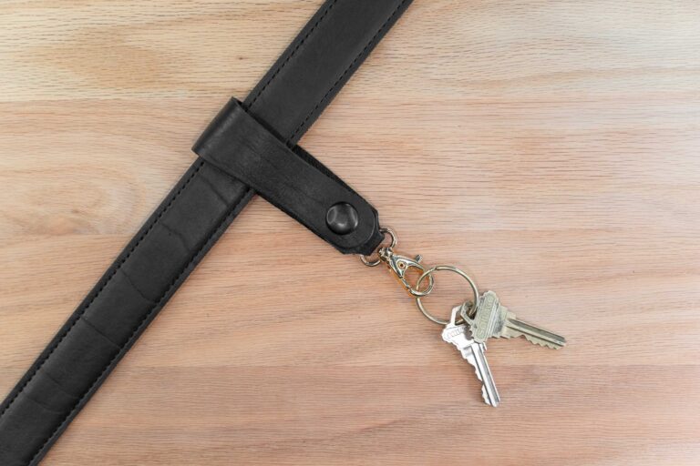 Leather Belt Key Holder | Full Grain Belt Loop Key Ring – Made In USA